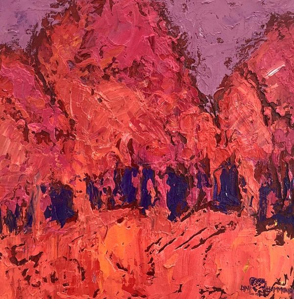 SOLD RUBY SUNSET 2 Oil on Canvas 30 x 30cm - Watershed Gallery ...