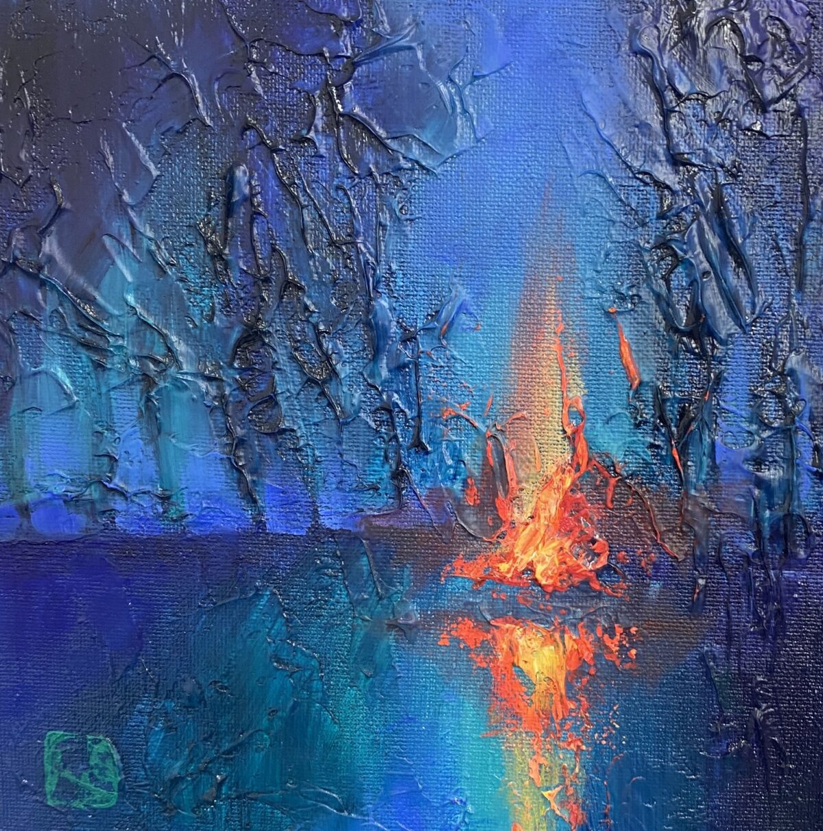 FIRE STUDY #46 - Watershed Gallery - Pokolbin, Hunter Valley