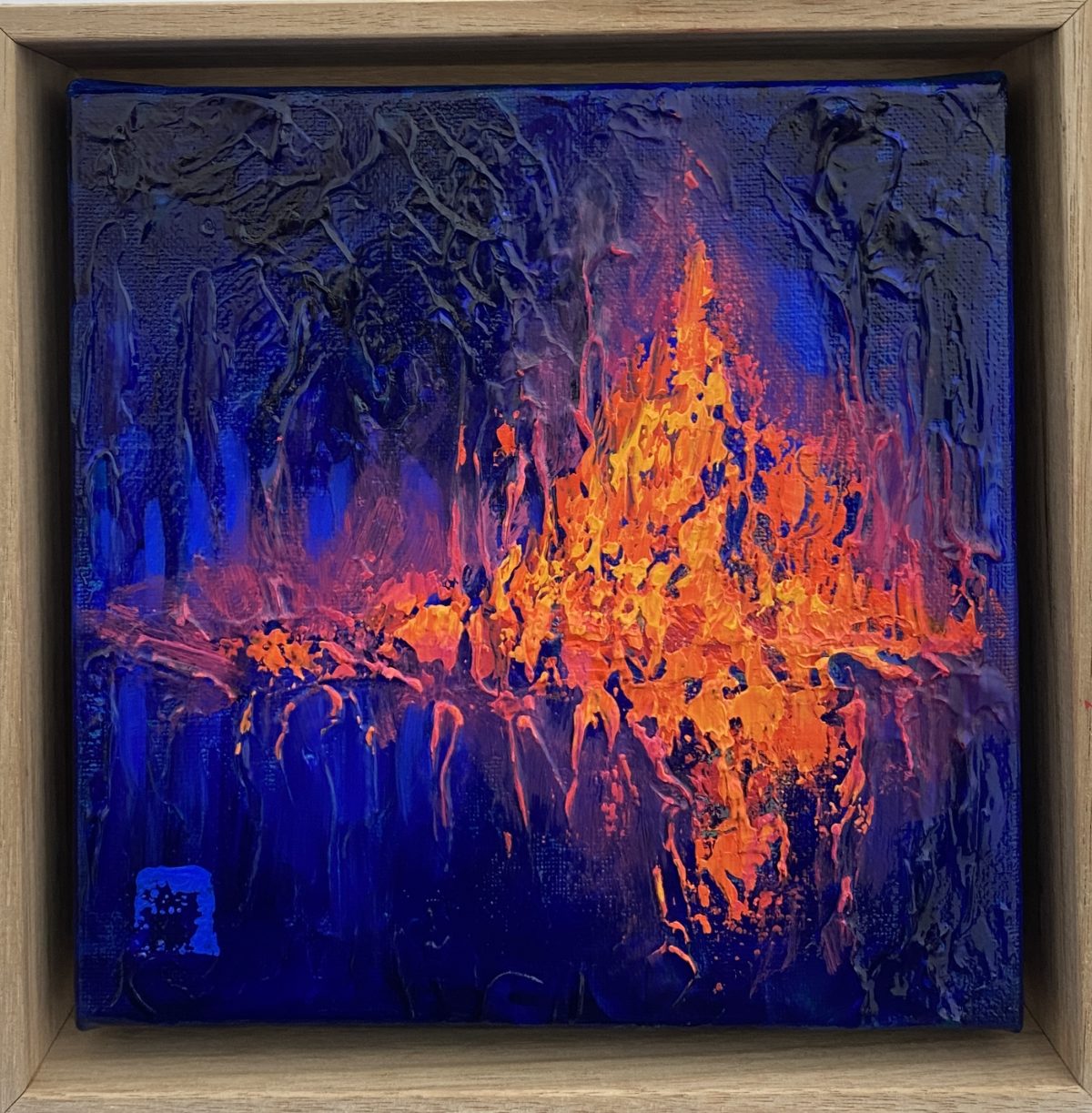 FIRE STUDY SERIES #48 23 X 23CM - Watershed Gallery - Pokolbin, Hunter ...